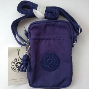 Kipling | Bags | Kipling Tally Crossbody Phone Bag In Galaxy Blue ...